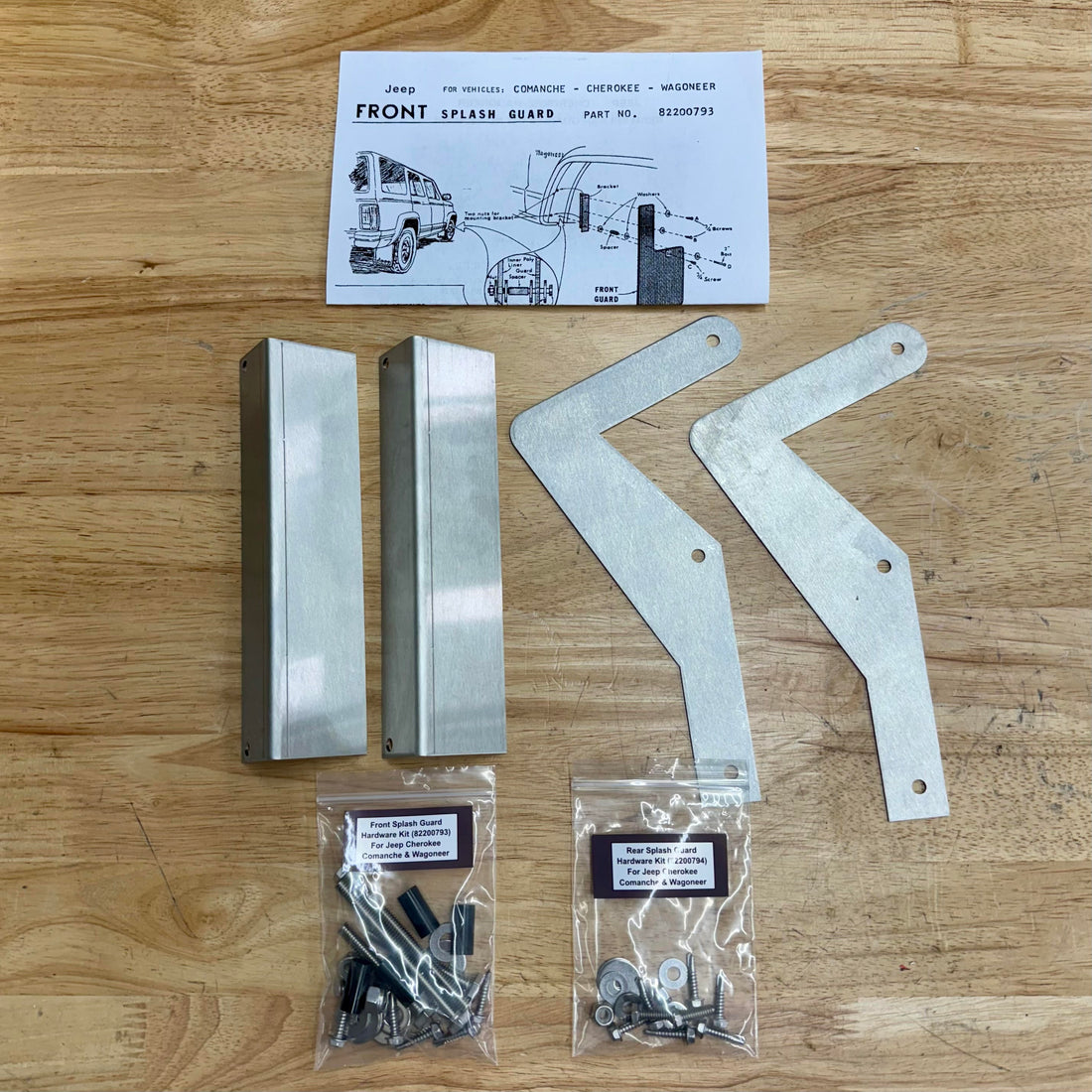 Jeep Cherokee XJ Mud Flap Bracket Kit (1984-1996) – Boxy Jeep